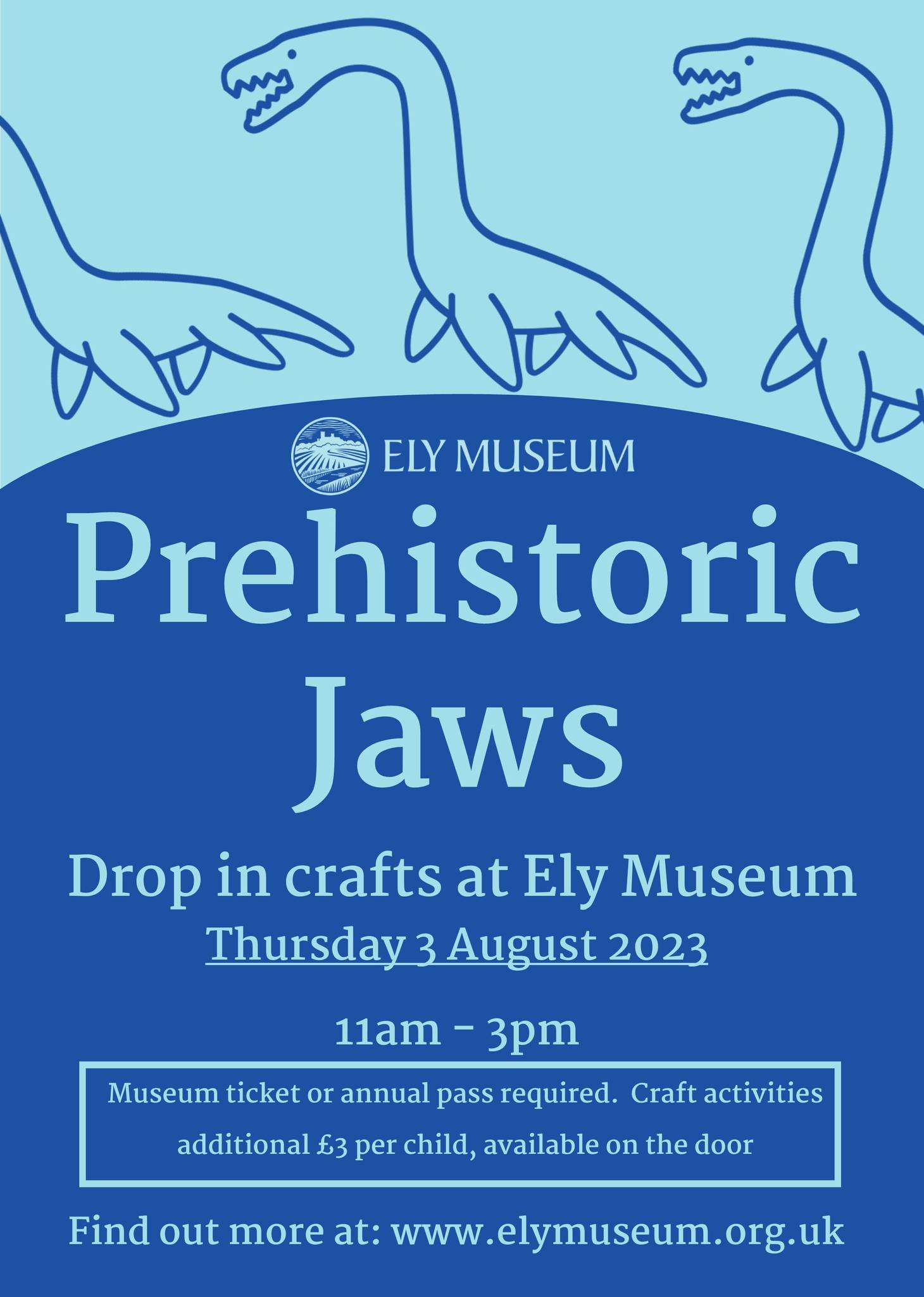 Prehistoric Jaws: Summer Holiday Drop In Craft Day at Ely Museum ...