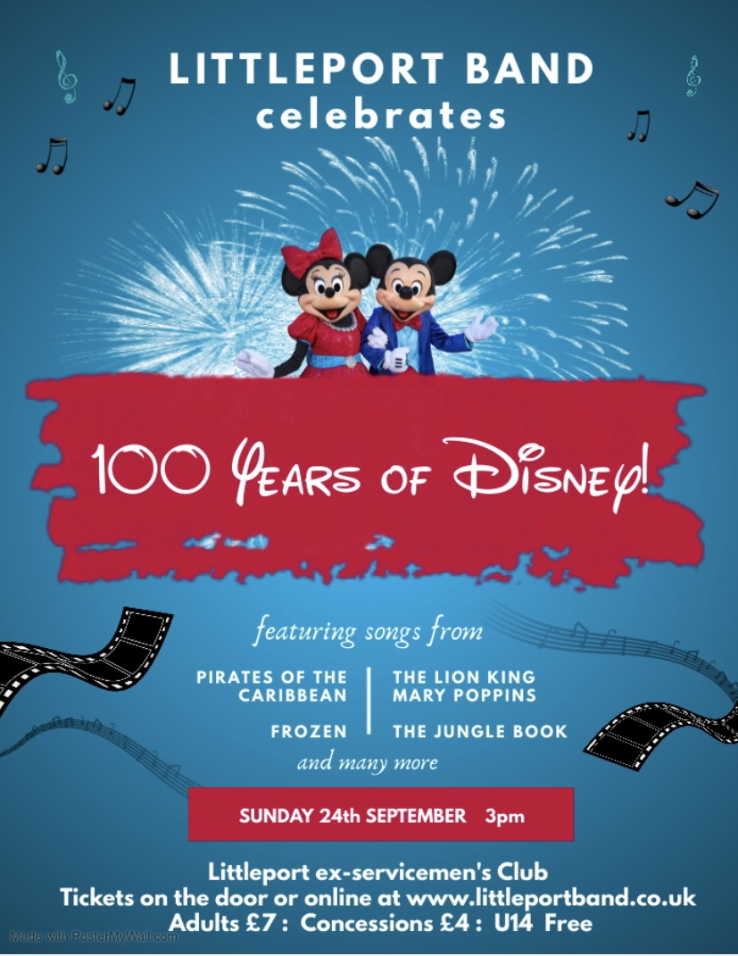 Littleport Band Presents 100 Years of Disney - Spotted in Ely
