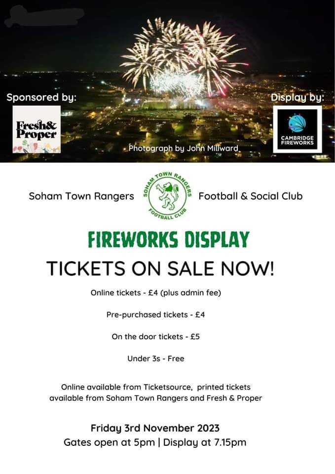 Soham Fireworks Display - Spotted in Ely