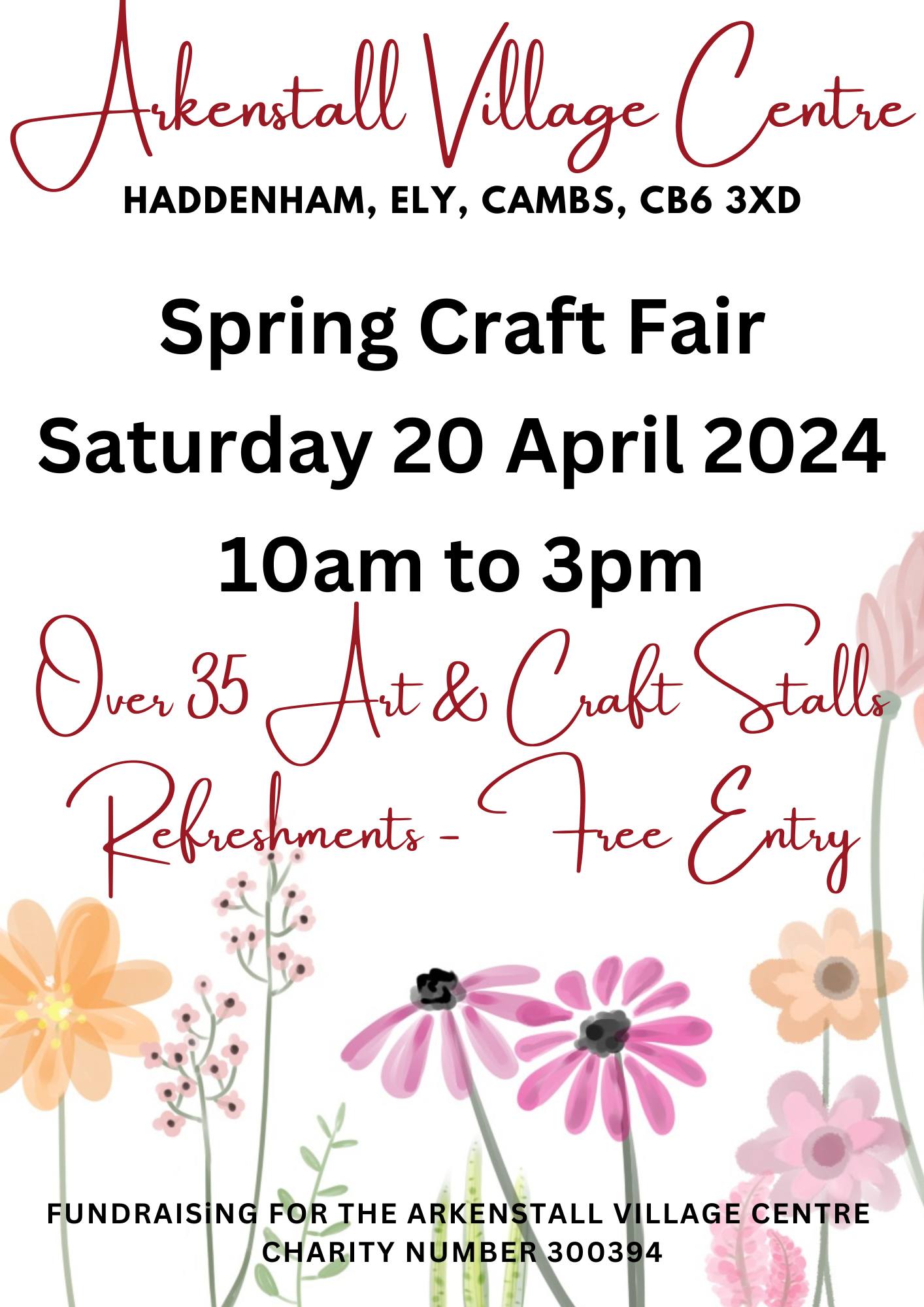 Arkenstall Village Centre Spring Art and Craft Fair - Spotted in Ely