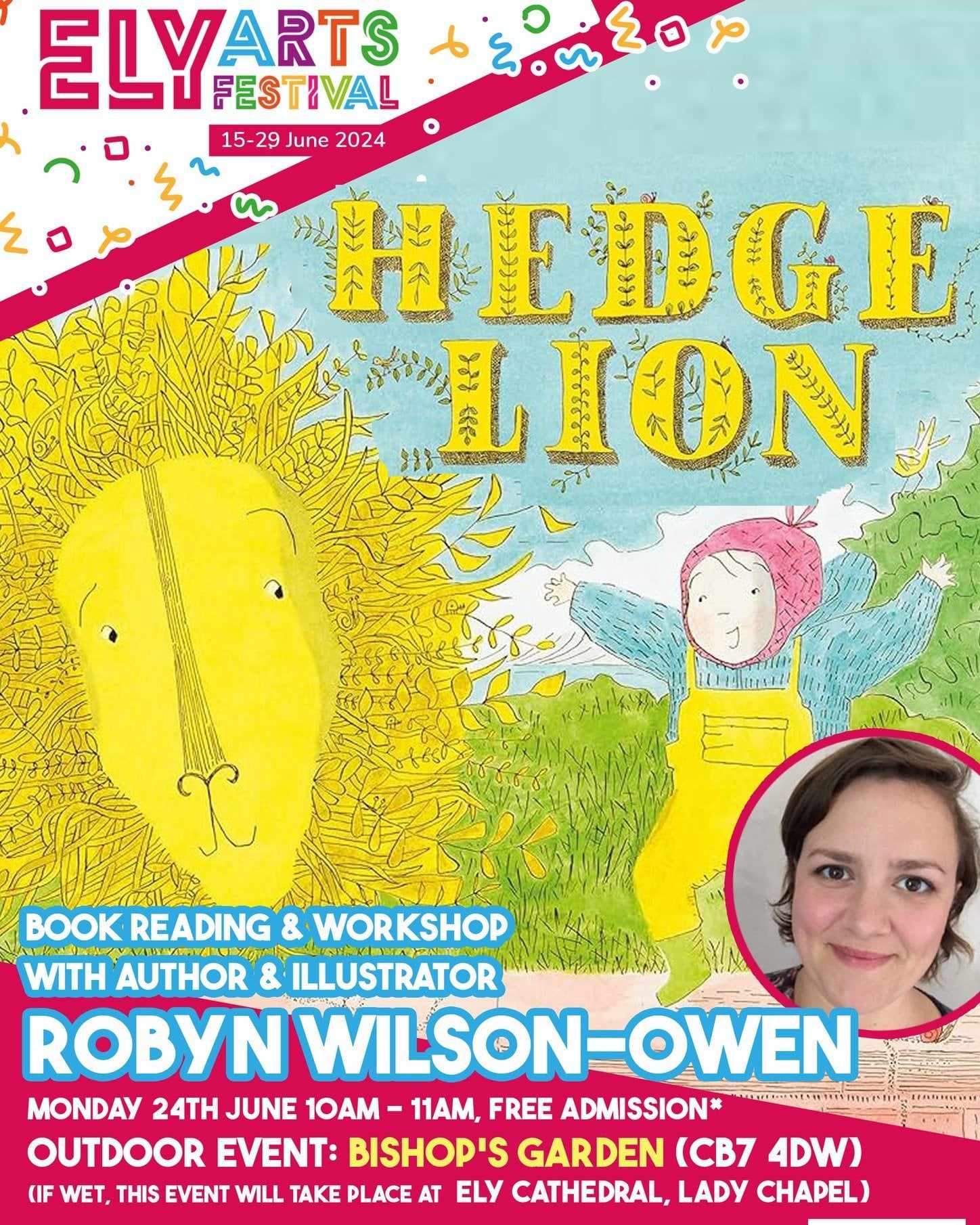 Hedge Lion Book Reading with Author Robyn Wilson-Owen - Spotted in Ely