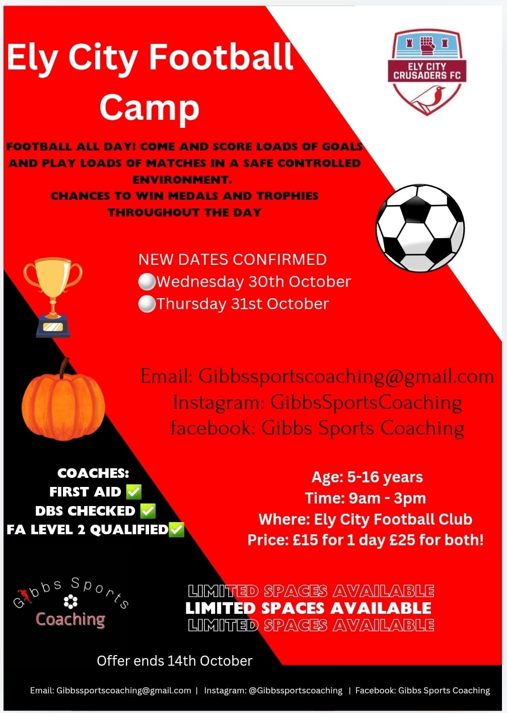Ely City Football Camps - Spotted in Ely